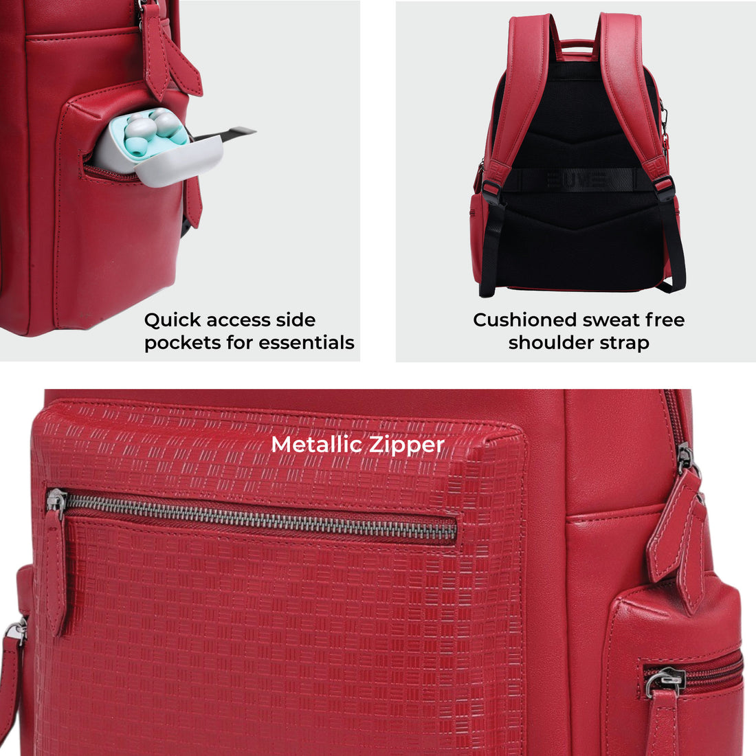 Cosmo 16L Laptop Backpack - Carmine Red