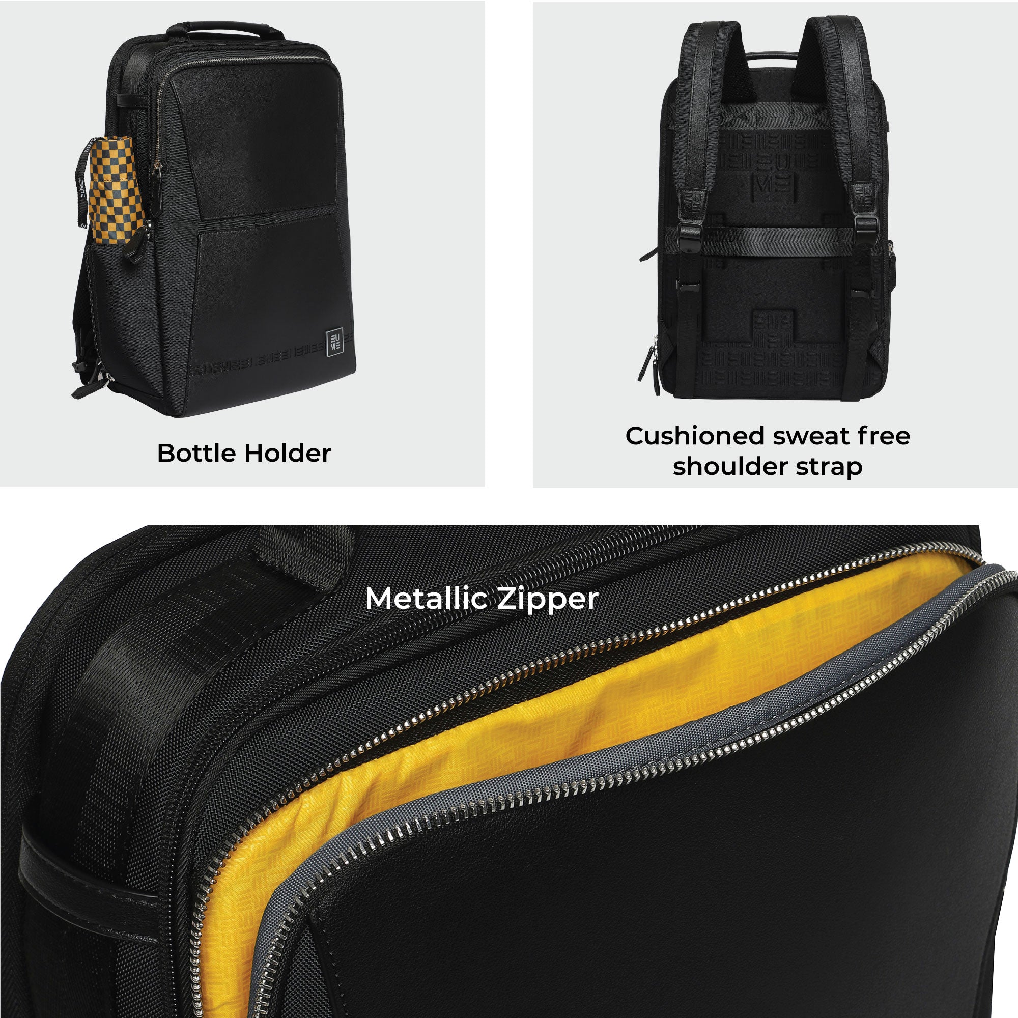 Omega 24L Laptop Backpack- Charcoal Black